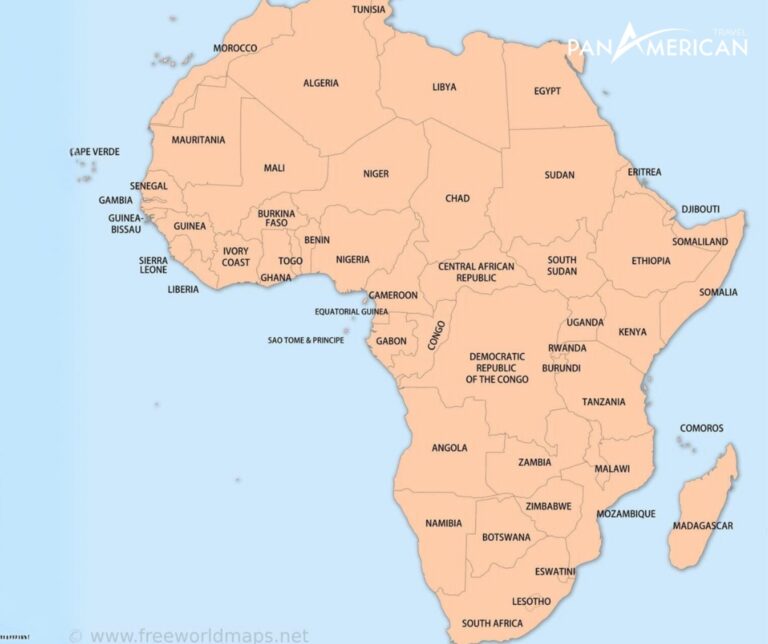Bản đồ Châu Phi: Châu Phi ở đâu? Có bao nhiêu quốc gia Châu Phi? - Pan ...